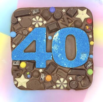 Xl Chocolate Slab With Numbers By Choc Til You Drop ...