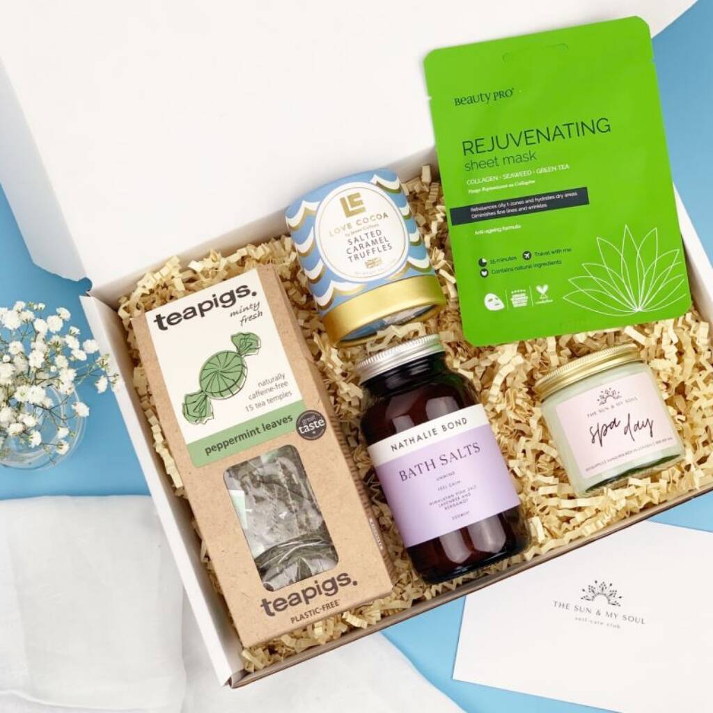Relax And Indulge Luxury Self Care Gift Box By The Sun & My Soul