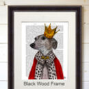 Royal Greyhound Book Print By Fab Funky Home Decor | notonthehighstreet.com