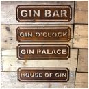 British Made Rusty Steel Gin Drinks Bar Home Road Signs By Rw Norfolk ...