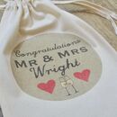 Congratulations Personalised Cotton Bottle Bag By Bedcrumb ...