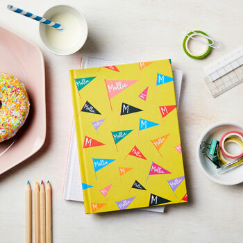Children's Personalised Name Flags Journal By Tillie Mint ...