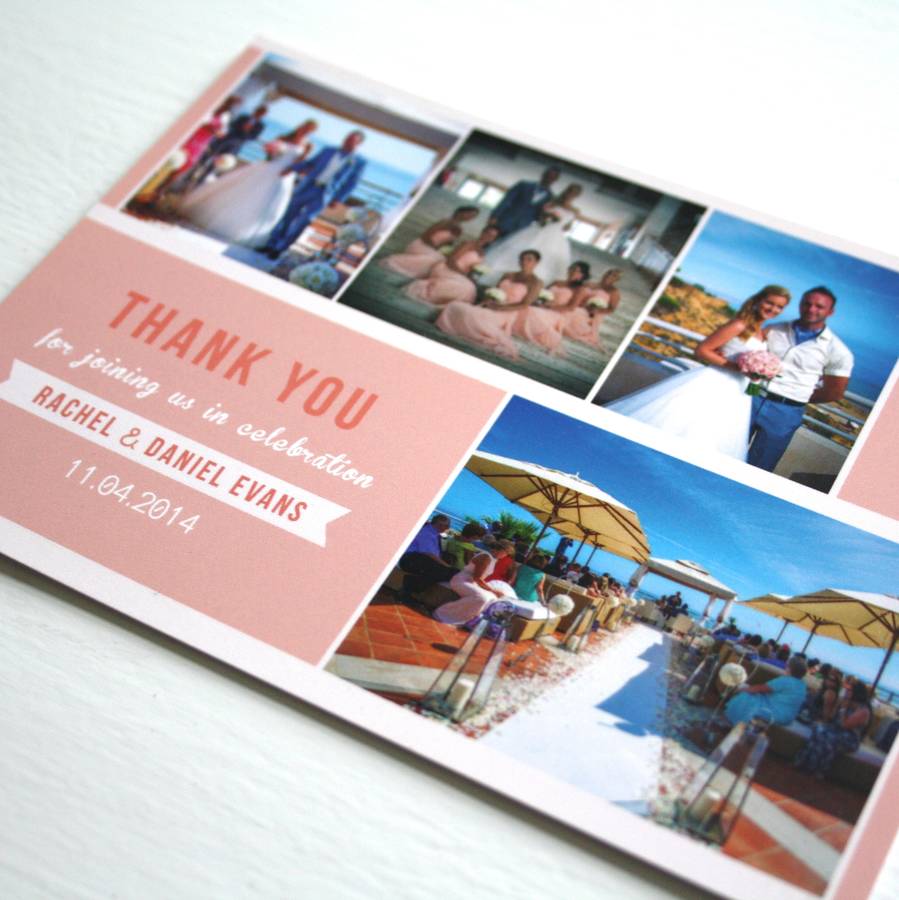 photo collage thank you card by rodo creative | notonthehighstreet.com