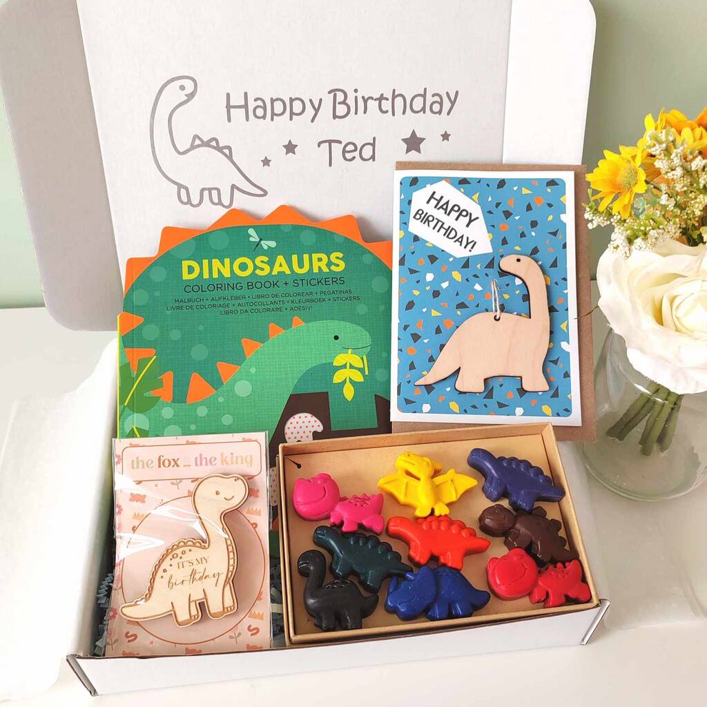 Dinosaur Birthday Boy Gift Set By Beatrice & Barley
