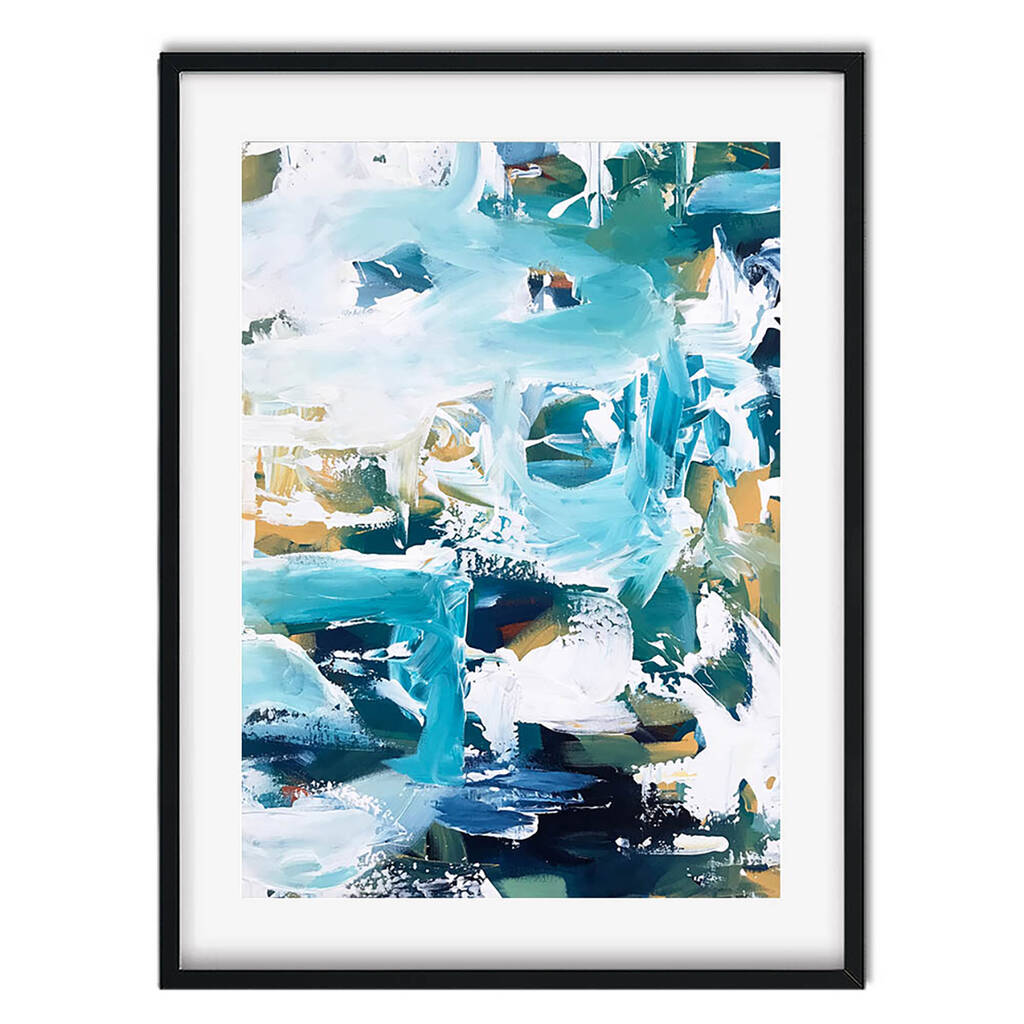 large abstract set of three prints framed wall art by abstract house ...