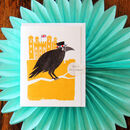 Mini Raven Card By Kali Stileman Publishing | notonthehighstreet.com