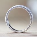 Edge Engraved Silver Ring By Morgan & French | notonthehighstreet.com
