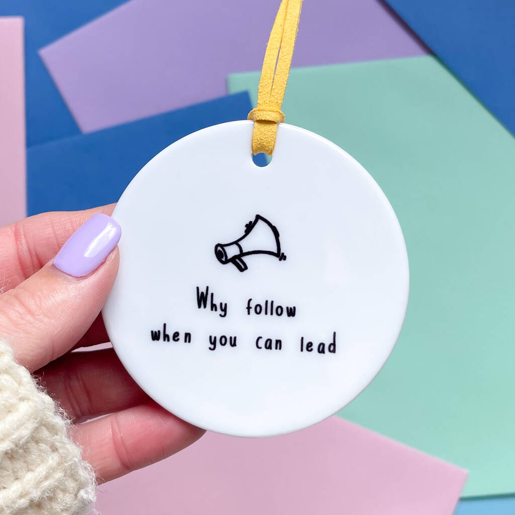 You Can Lead Personalised Hanging Disc Decoration By by Molly&Izzie