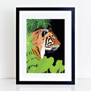 Bengal Tiger Art Print By Bird | notonthehighstreet.com