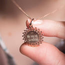 Personalised 18ct Rose Gold Sun Locket By Hurleyburley ...