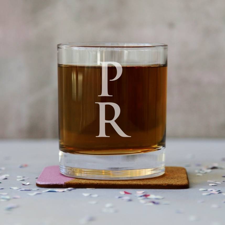 personalised monogram tumbler by the glass yard | notonthehighstreet.com