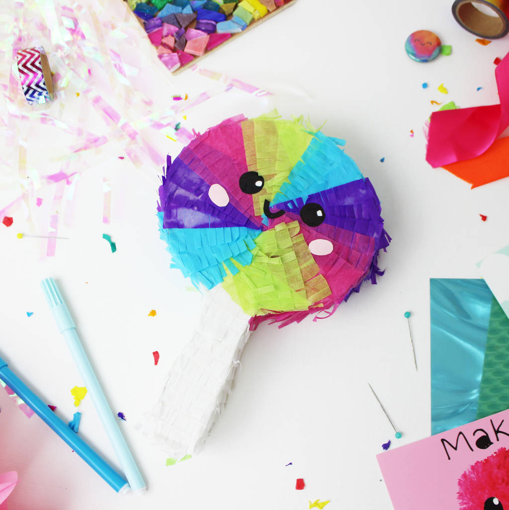 lollipop mini pinata diy craft kit, make your own by ellbie co ...