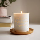 personalised quote candle by illumer | notonthehighstreet.com