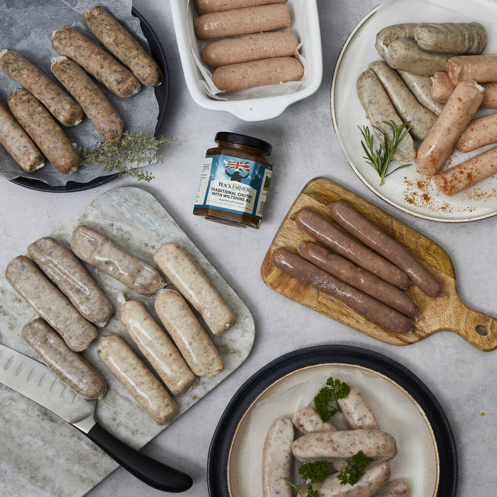 Deluxe Sausage Box By The Black Farmer | notonthehighstreet.com