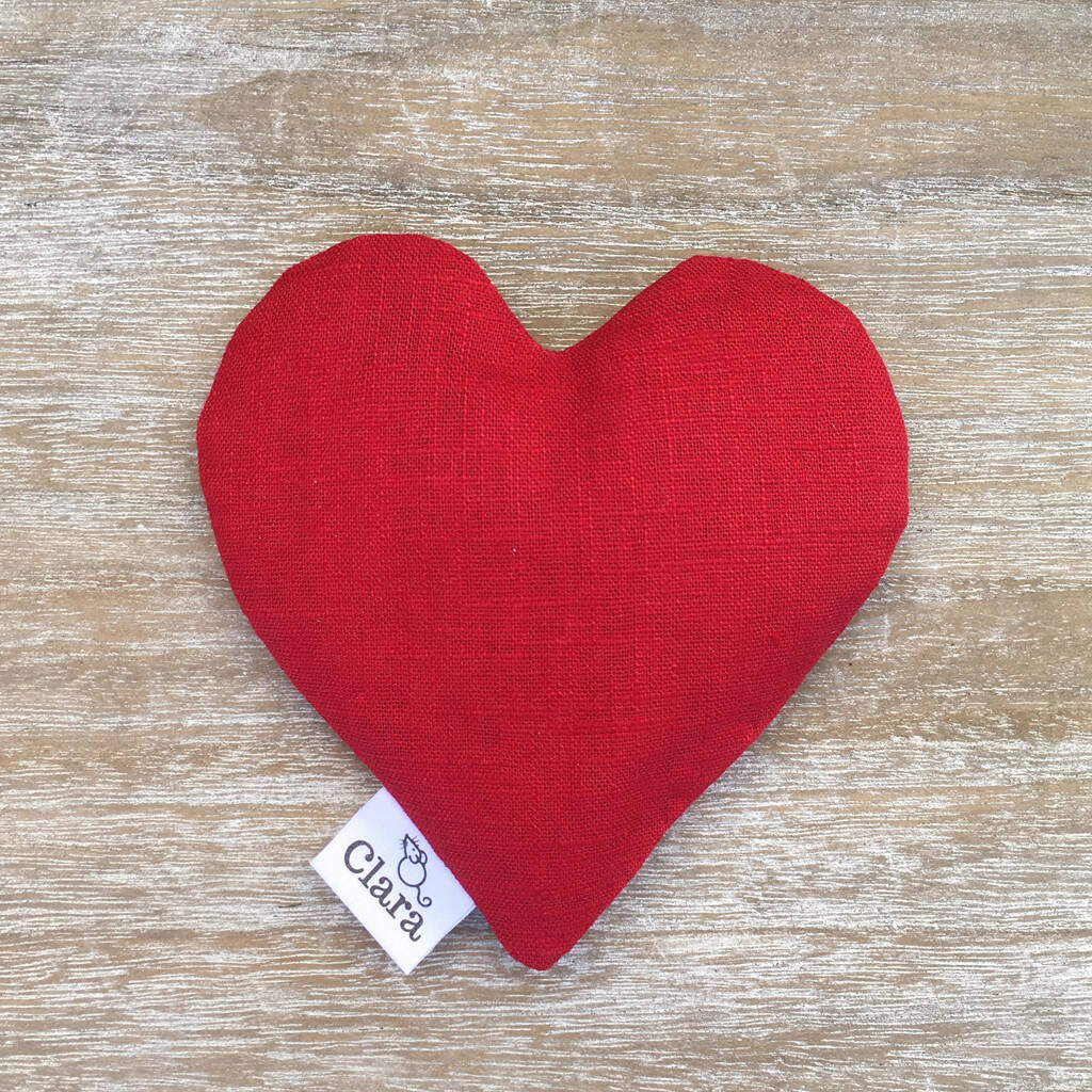 Lavender And Wheat Heart Hand Warmer By Clara | notonthehighstreet.com