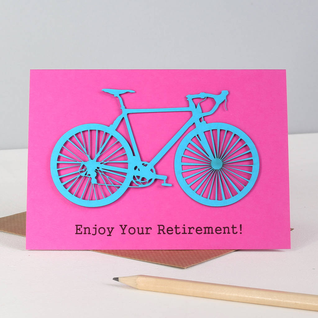 personalised bicycle retirement sport card by bombus ...