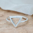 Silver Triangle Ring. Geometric Ring By Louy Magroos ...