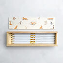 Quinn The Fox Pencil Case With Six Pencils By A.H.A. Design ...