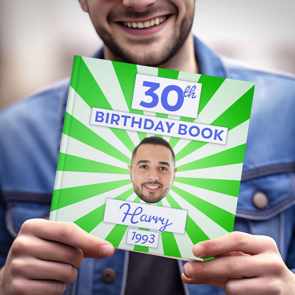 Personalised 30th Birthday Gift Book 'My Birthday Book' By Be In The Book