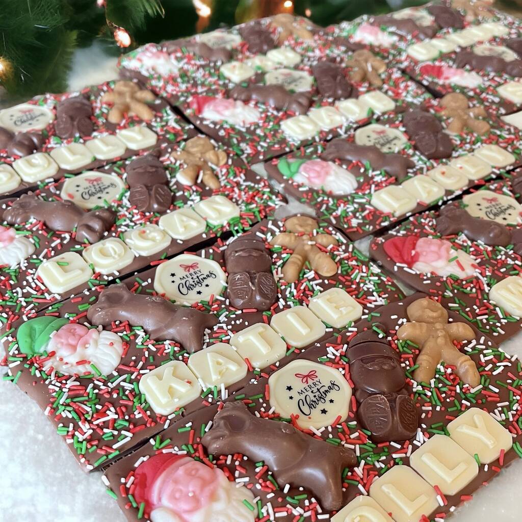 Personalised Christmas Chocolate Bar By Choc Til You Drop ...