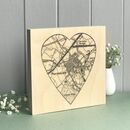 Customised Heart Shaped Map Print By Northern Logic ...