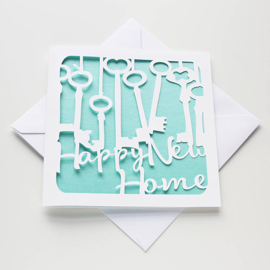 New Home Keys Card By Whole In The Middle | notonthehighstreet.com