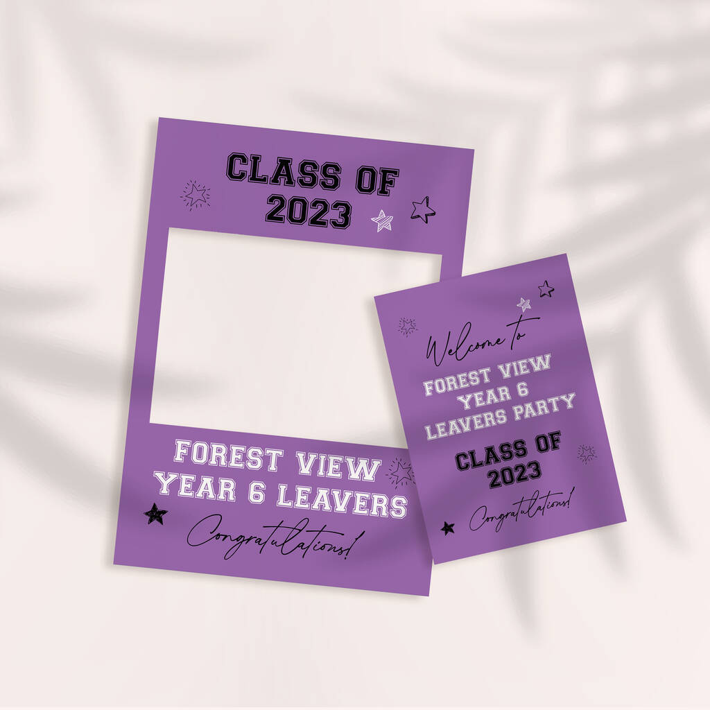School Leavers Selfie Frame And Party Sign By Smart Party Shop ...