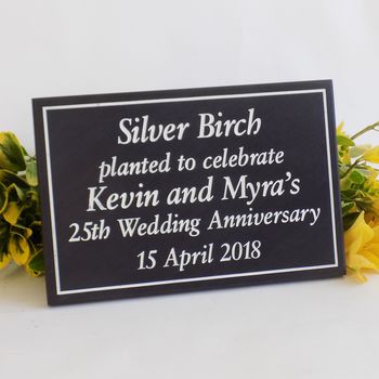 personalised tree planting plaque by england signs | notonthehighstreet.com