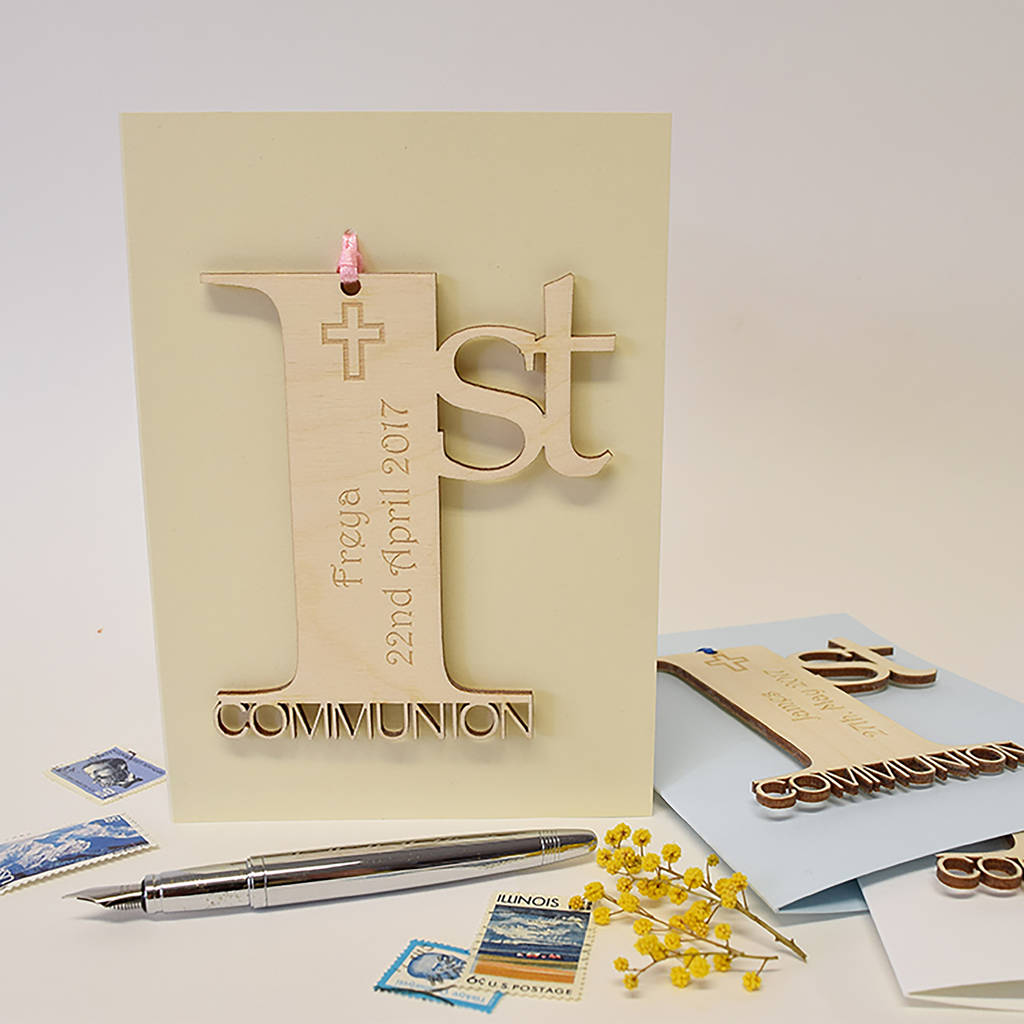 personalised first holy communion card by hickory dickory designs ...