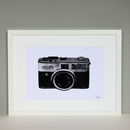 Camera Art Print By Fiona Clabon Illustration | notonthehighstreet.com