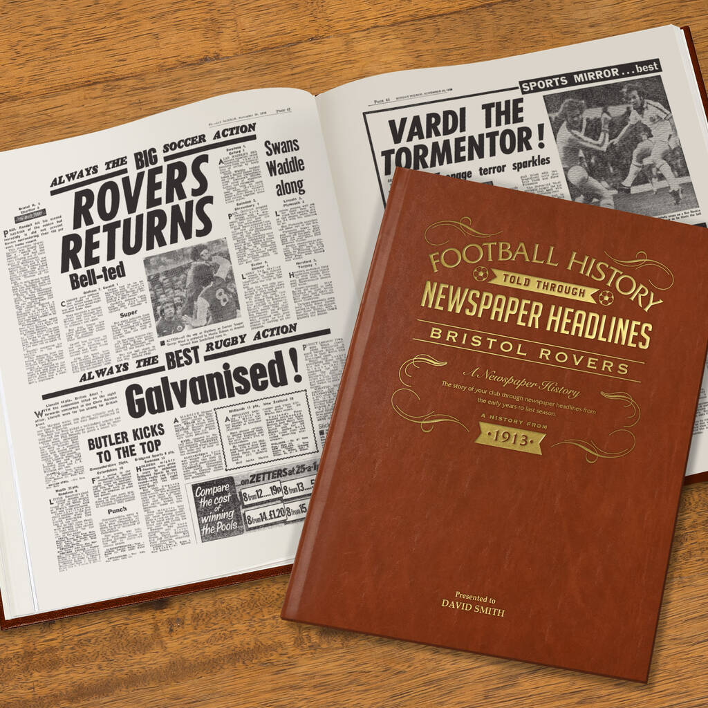 Bristol Rovers Personalised Football Newspaper Book By Historic ...