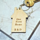 Personalised First Home House Keyring By Sweet Pea Design ...