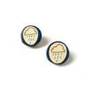 Rain Cloud Weather Earrings By Red Paper House | notonthehighstreet.com