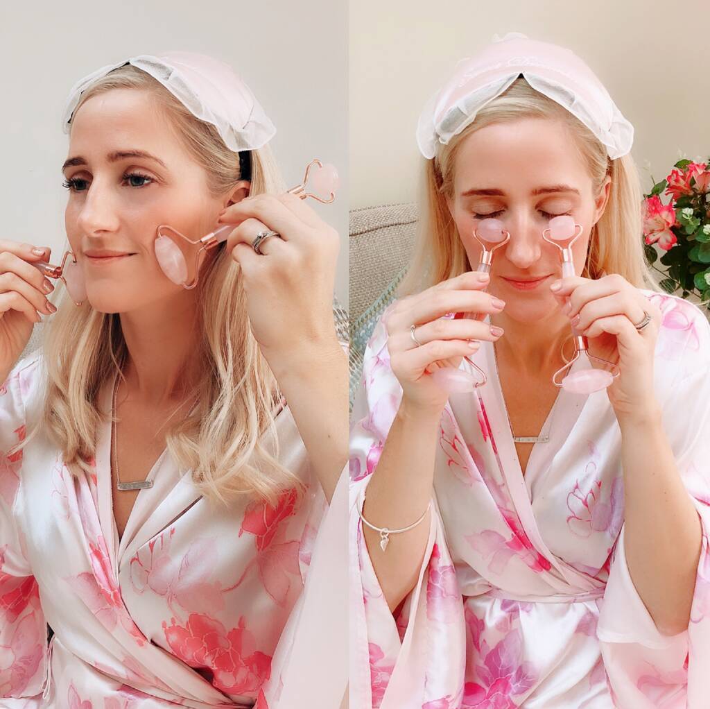 The Ultimate Rose Quartz Roller And Gua Sha Facial Set By Scilla Rose ...