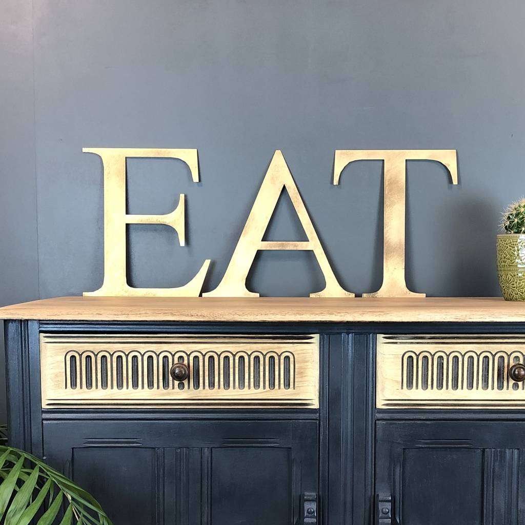 Gold Metal Personalised Letters A To Z By Rw Norfolk ...