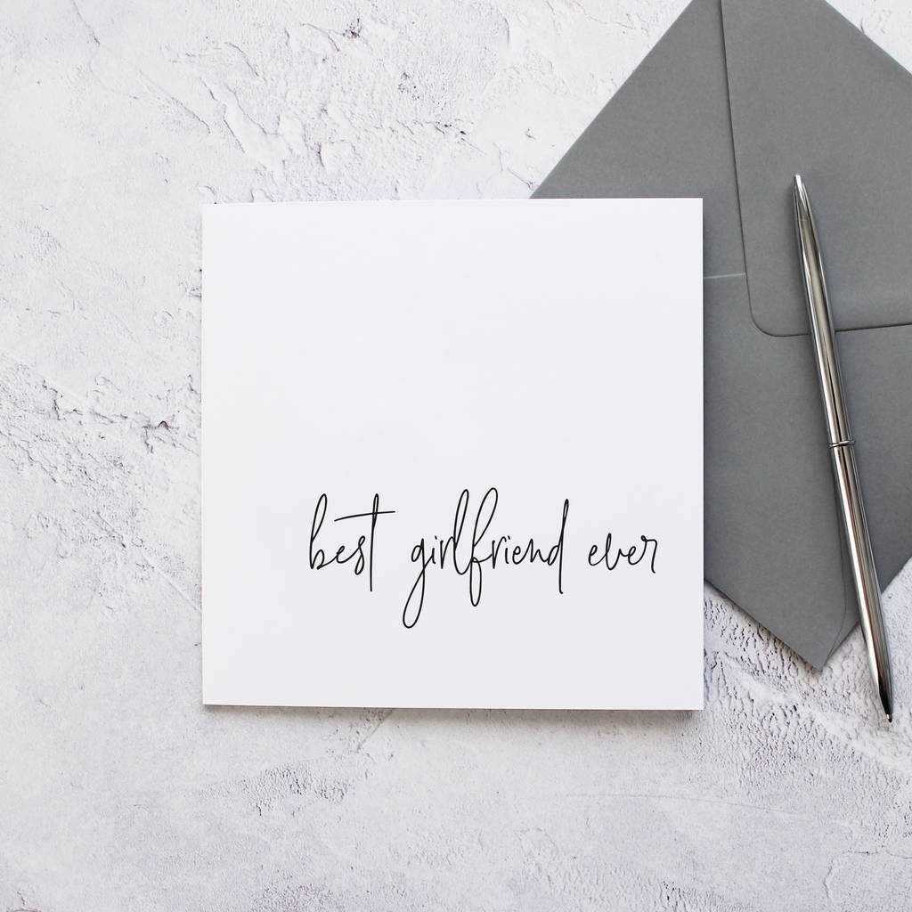 'best Girlfriend Ever' Valentines Card By Purple Tree Designs ...