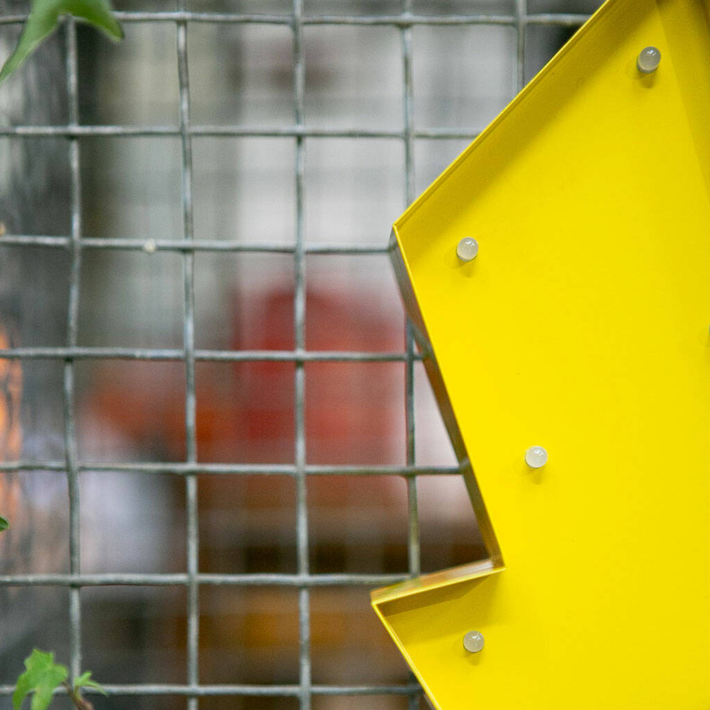 Yellow Lightning Bolt Led Light By Rup & Forn Creative ...