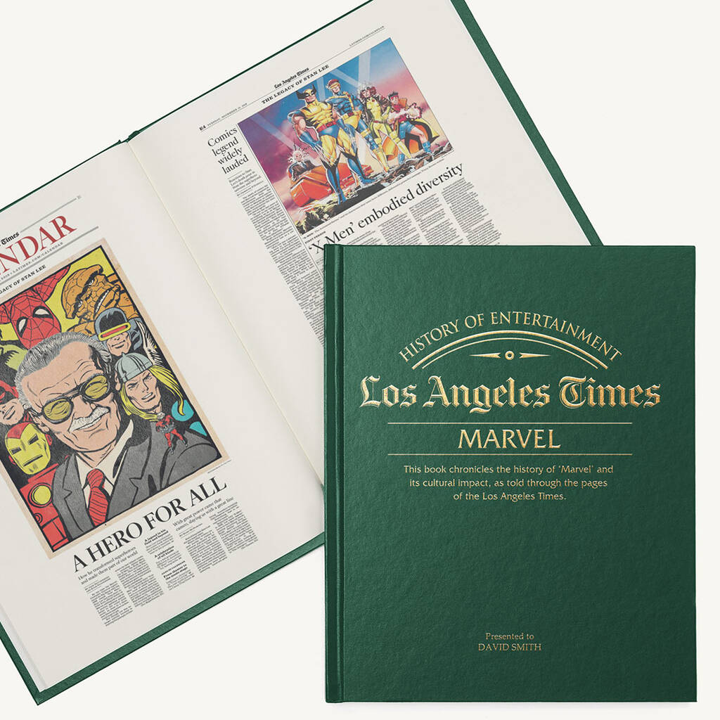 Marvel Personalised Gift Movie And Comic History Book By Historic ...