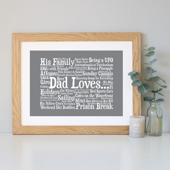 Personalised Word Art Print By Hope and Love | notonthehighstreet.com