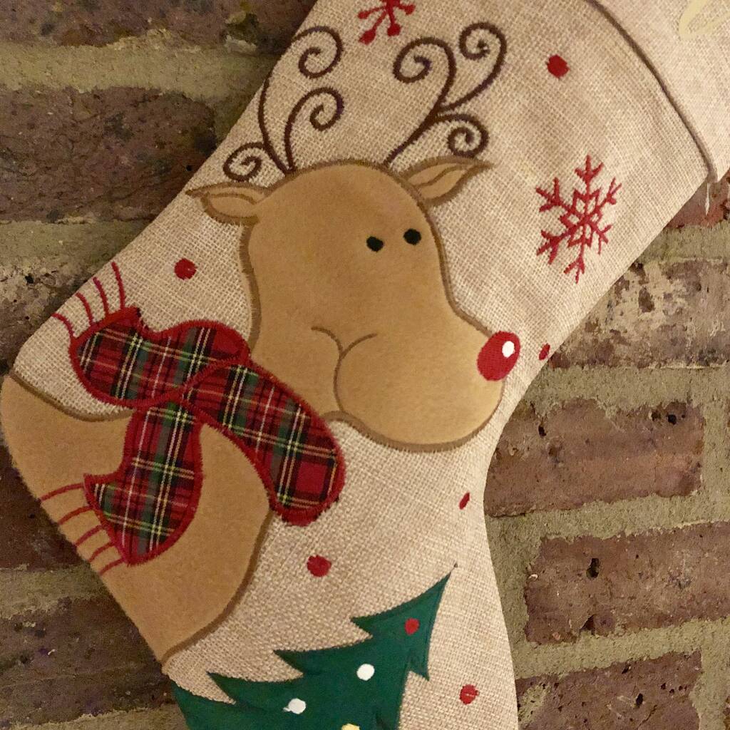 Reindeer Stocking By Livi & Belle | notonthehighstreet.com