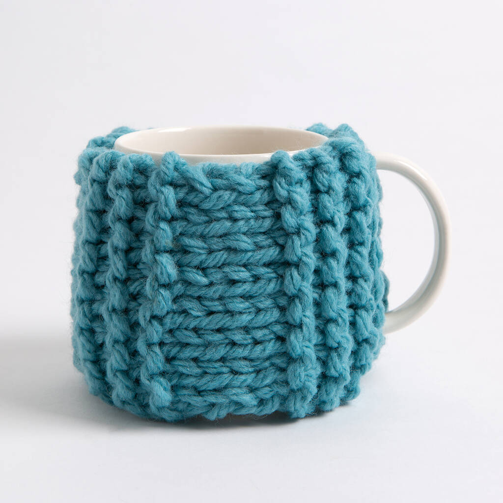 Beginner Ribbed Cup Cosy Knitting Kit By Wool Couture ...