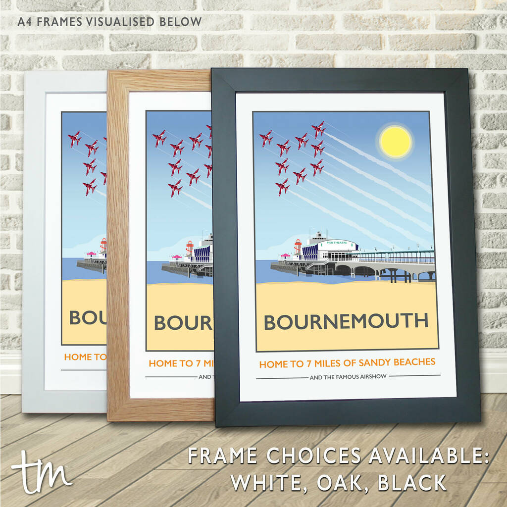 Bournemouth Pier, Dorset Print By Tabitha Mary | notonthehighstreet.com