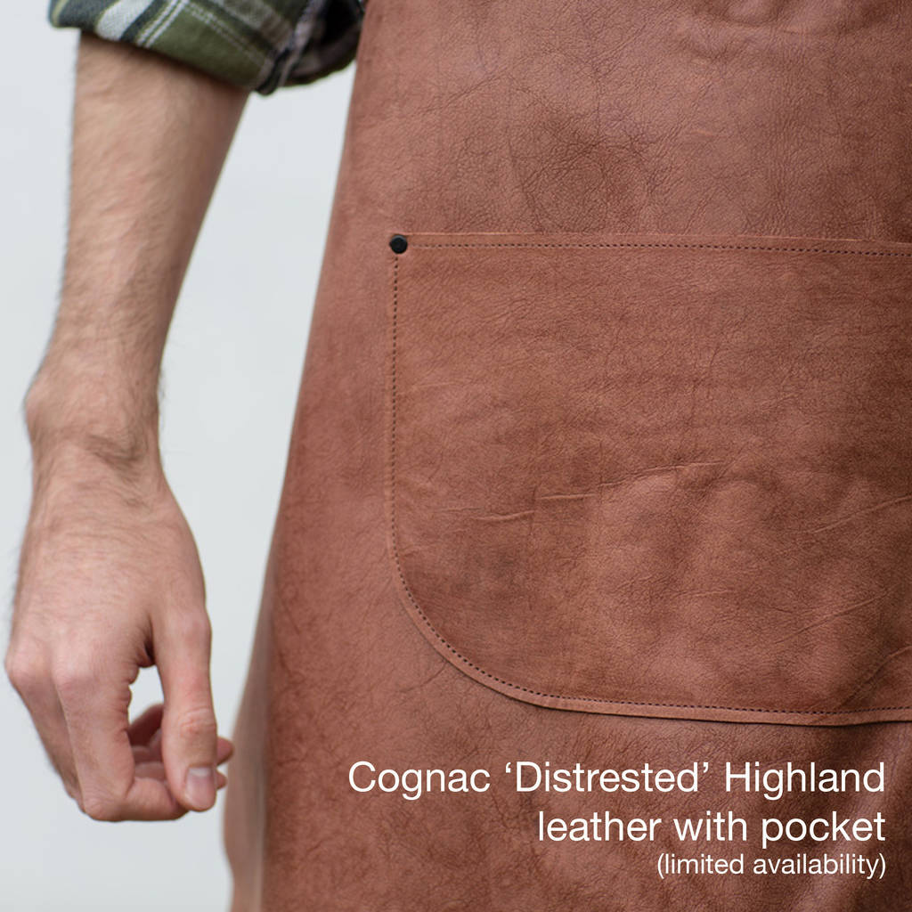 Leather Cooking Apron By Johny Todd | notonthehighstreet.com