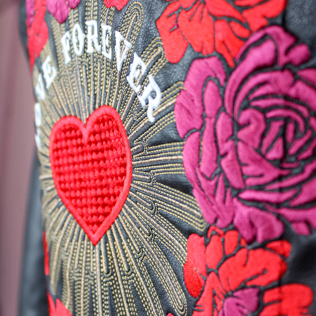Black Cropped 'Love Forever' Wedding Jacket By Niamh Designs ...