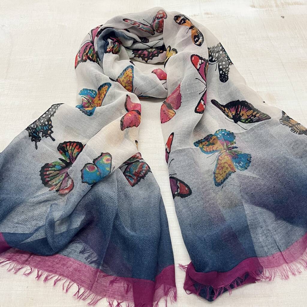 Colourful Butterfly Scarf By My Posh Shop | notonthehighstreet.com