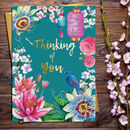 Thinking Of You Card With Flowers And Gold Detail By Rocket 68 ...