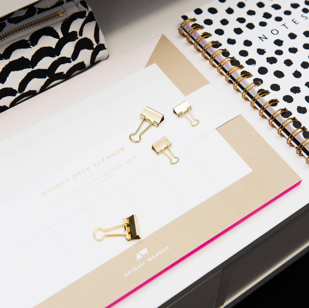 Weekly Planner Notepad By Abigail Warner | notonthehighstreet.com