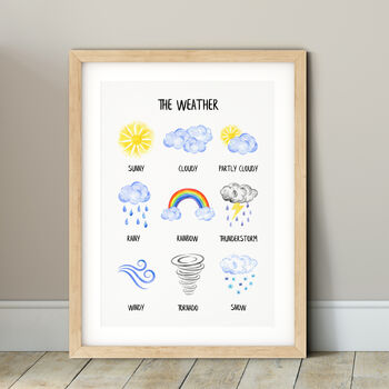 The Weather Art Print By Hunter And Lola | notonthehighstreet.com