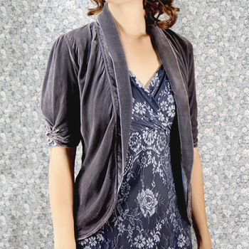 Vintage Style Mink Silk Velvet Jacket By Nancy Mac | notonthehighstreet.com