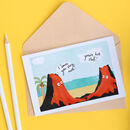 Lava Volcanoes Valentine Card By So Close | notonthehighstreet.com